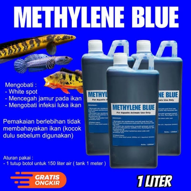 Jual obat biru ikan 1 liter / methylene blue 1 liter | Shopee Indonesia