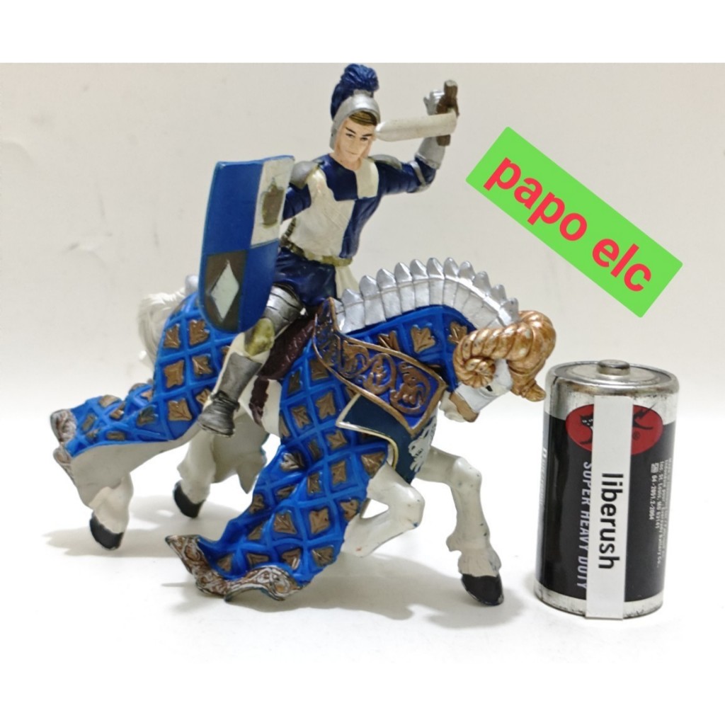 Jual Papo Ram knight horse medieval soldier miniature elc medieval ...