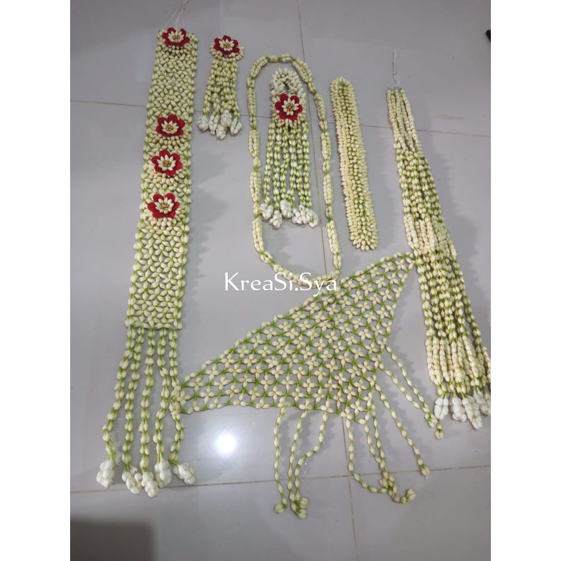 Jual Paket Hemat Ronce Melati Pengantin Akad + Set Pengantin Jawa Solo ...