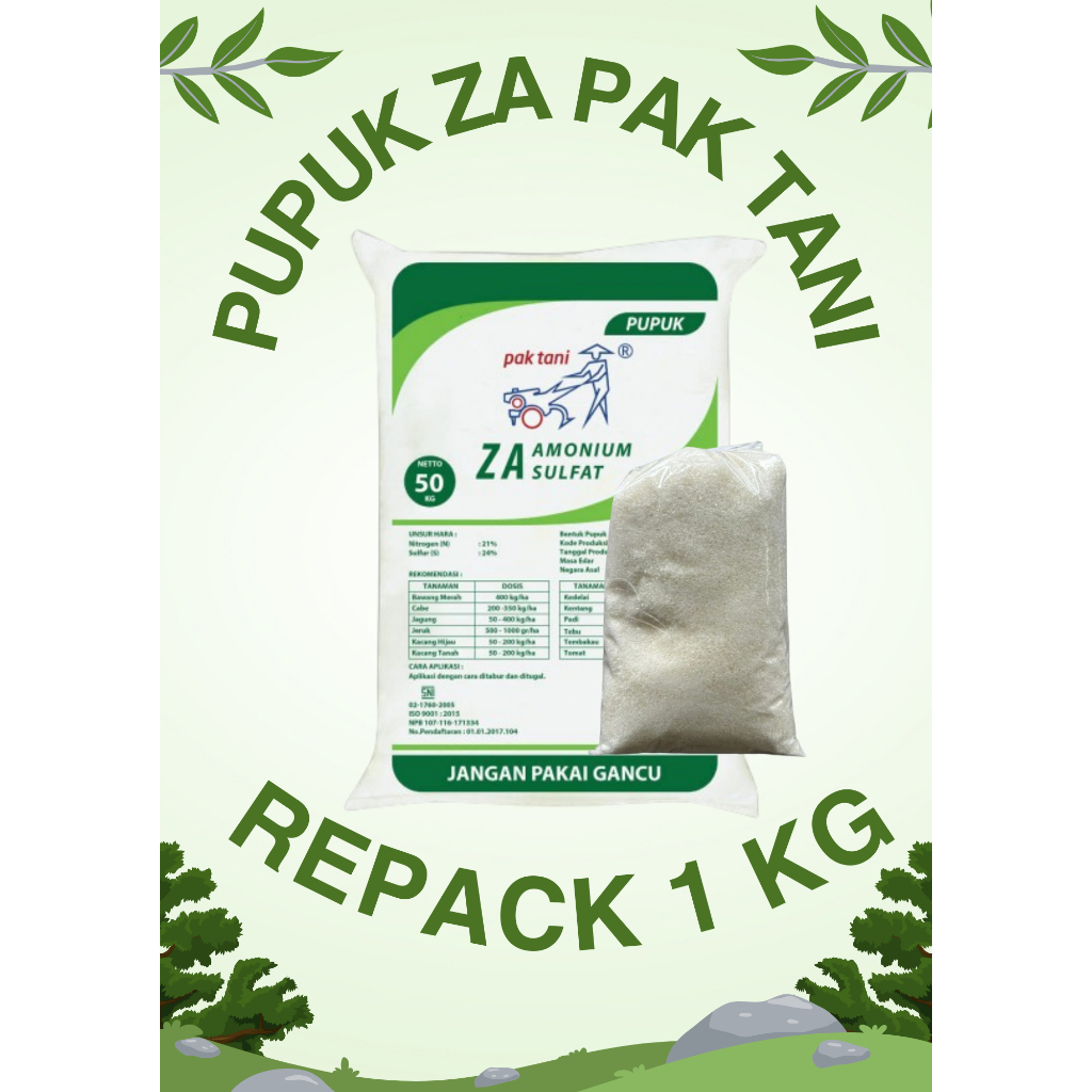 Jual PUPUK ZA PAK TANI REPACK 1 KG | Shopee Indonesia