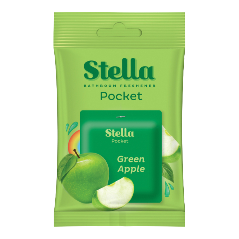 Jual Stella Pocket Pengharum Ruangan Kamar Mandi Gantung Green Apple 10 ...