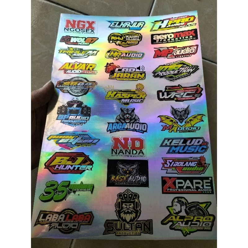 Jual STIKER SOUND | STIKER PACK | STIKER 1 LEMBAR | STIKER HOLOGRAM ...