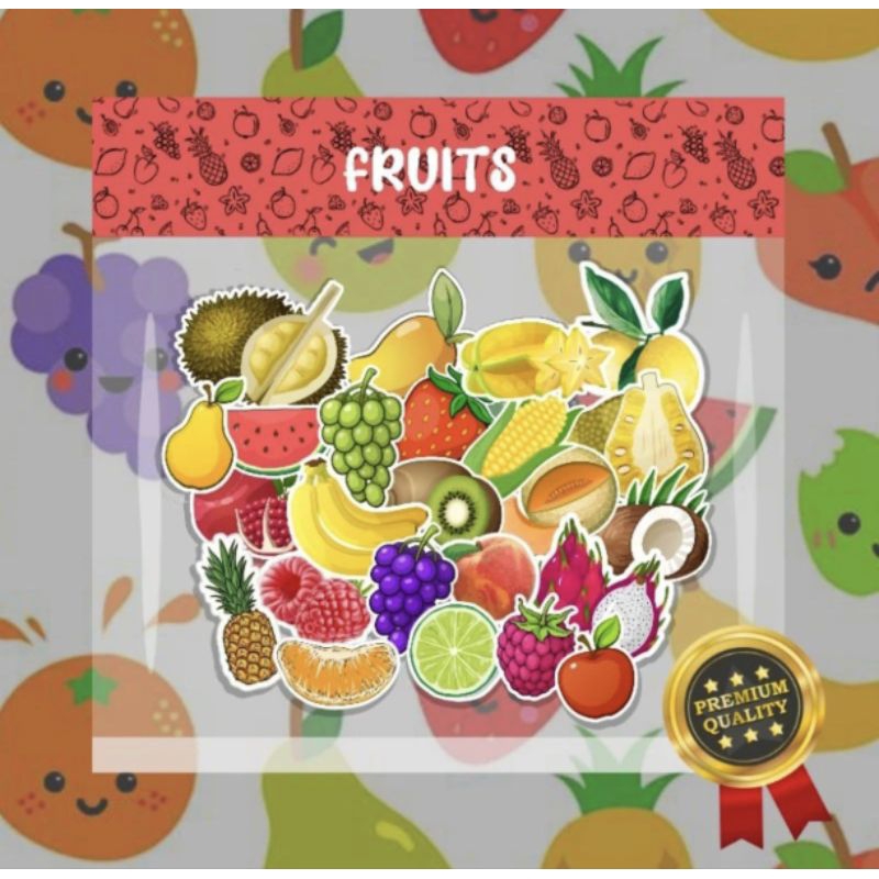 Jual Stiker Buah-buahan & Sayur-sayuran | Stiker Murah | Stiker Buku ...