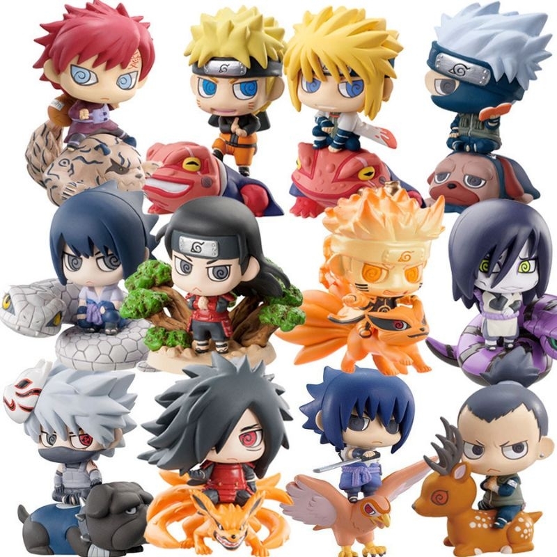 Jual Action Figure Naruto Chibi Set 6 Shippuden Akatsuki Hokage Madara ...