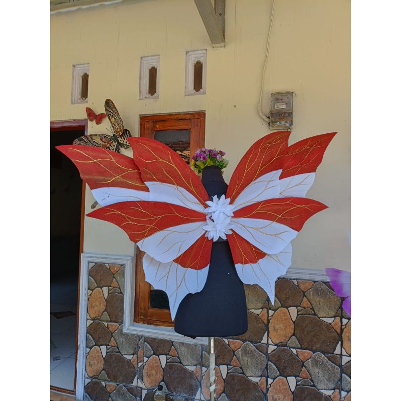 Jual kostum karnaval double sayap merah putih | Shopee Indonesia