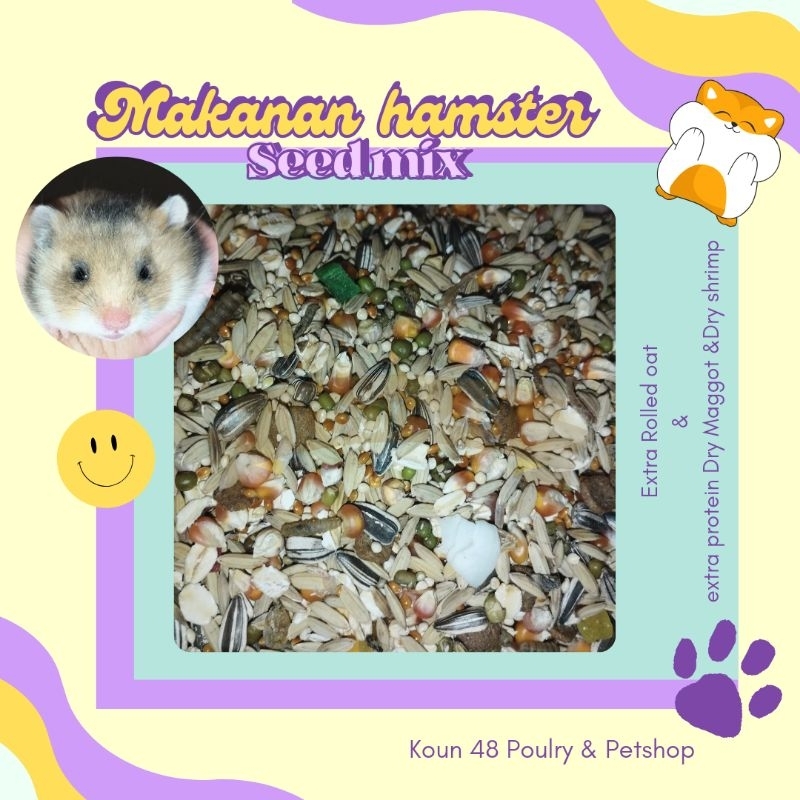 Jual Makanan Hamster Mix super lengkap Hamster food | Shopee Indonesia
