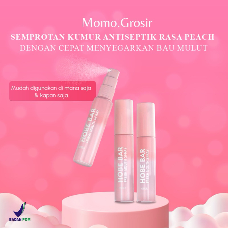 Jual BPOM HOBE BAR Spray Parfum Mulut Pengharum Mulut Penyegar Mulut ...