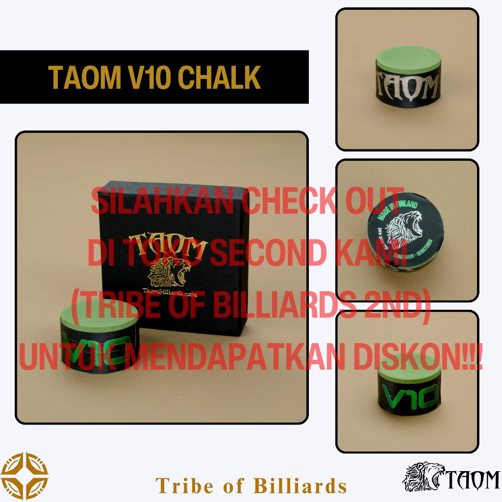 Jual TAOM - Kapur Billiard - Taom V10 Chalk (Chalk + Box) | Shopee Indonesia