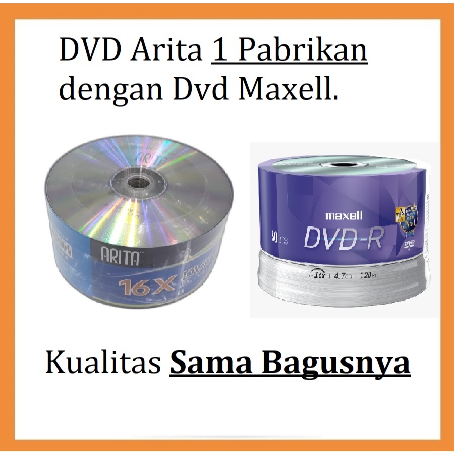 Jual DVD-R Maxell isi 55 / DVDR Blank Maxell / DVD R Maxell isi 50+5 ...
