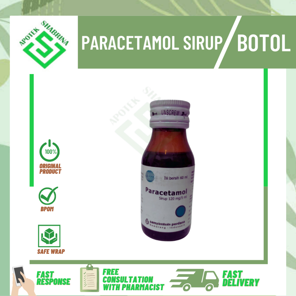 Jual Paracetamol Sirup 120 mg / 5 ml / PCT sirup | Shopee Indonesia