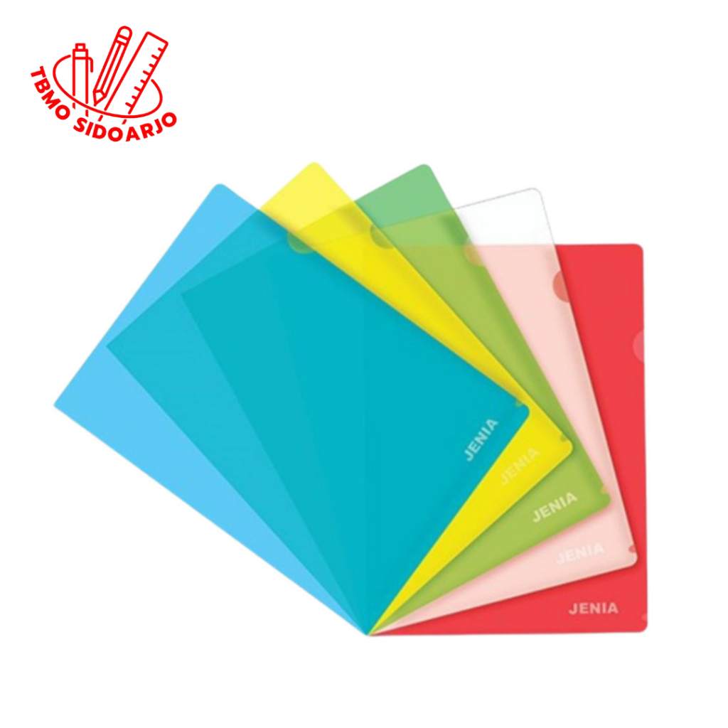 Jual Map L / Map Plastik Jenia Per Pack Isi 12 pcs | Shopee Indonesia