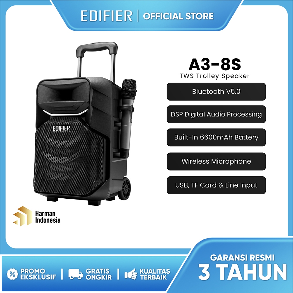 Jual EDIFIER A3-8S TWS Trolley Speaker | Shopee Indonesia