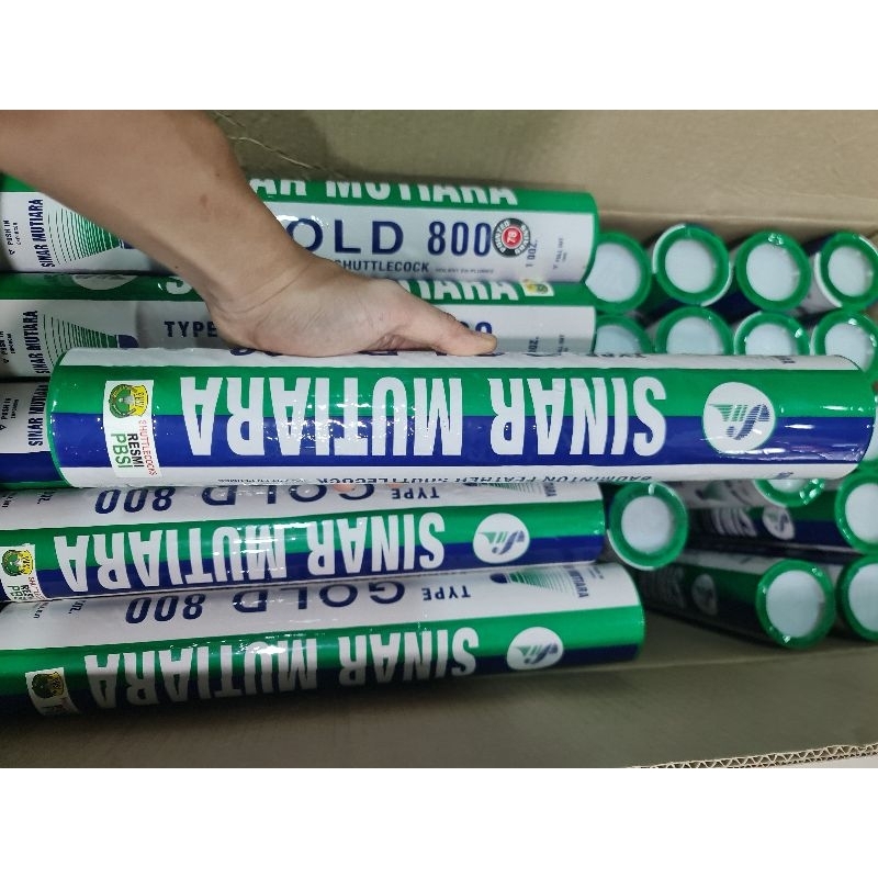 Jual SHUTTLECOCK BADMINTON SINAR MUTIARA GOLD 800 RESMI PBSI 100% ...