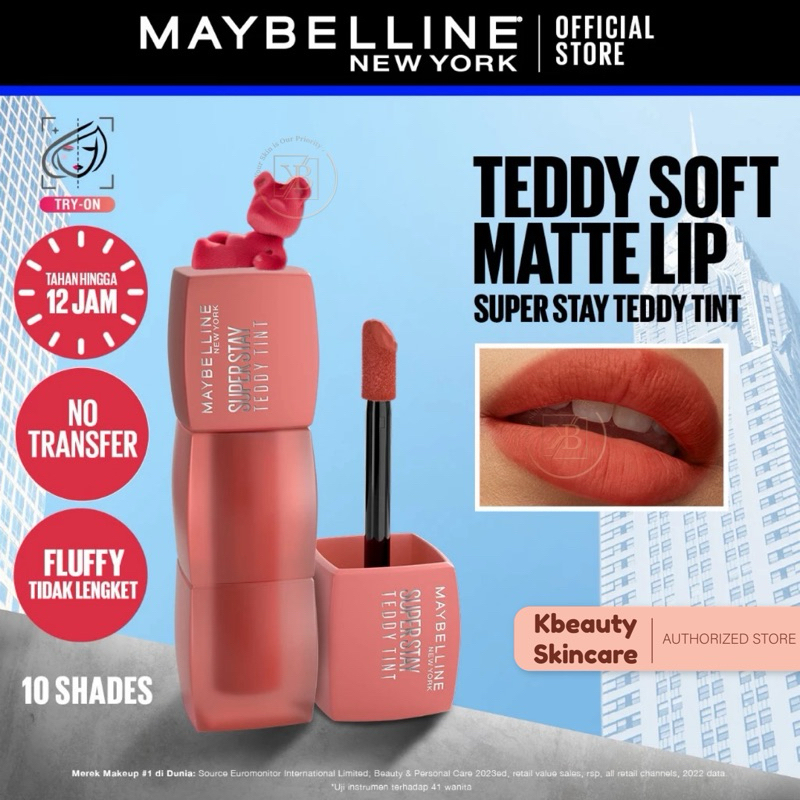 Jual MAYBELLINE OFFICIAL Superstay Teddy Tint 5 mL - Teddy Soft Matte ...