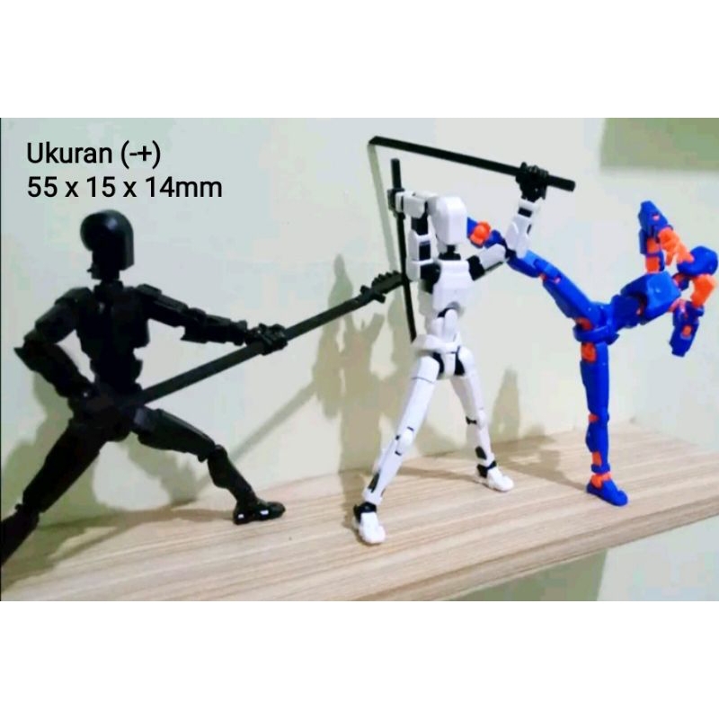 Jual Robot Action Figure 3D Mainan Rakitan Hoby Pajangan Dummy Action ...