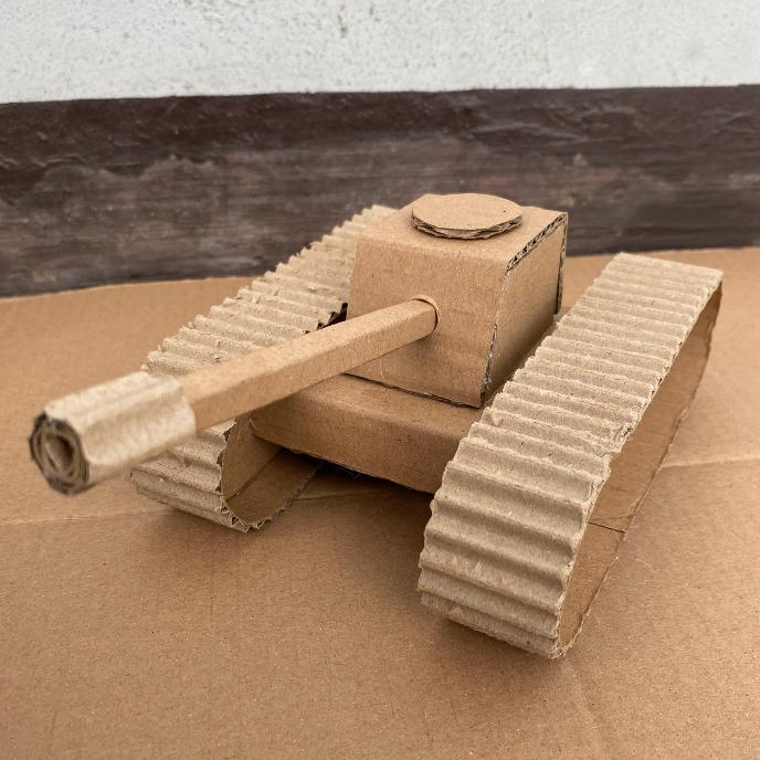 Jual Kreasi Tank Kardus SBDP - DIY Kerajinan Tangan Tank Dari Kardus ...