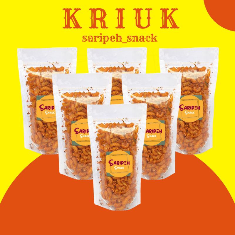 Jual Makaroni KRIUK 50 gram Kriuk Bukan BANTET Original Pedas Daun ...