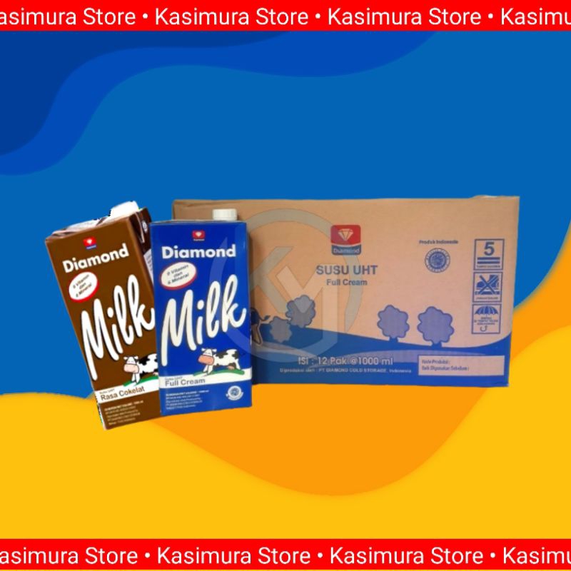 Jual SUSU UHT FULL CREAM DIAMOND. 1LTR | Shopee Indonesia