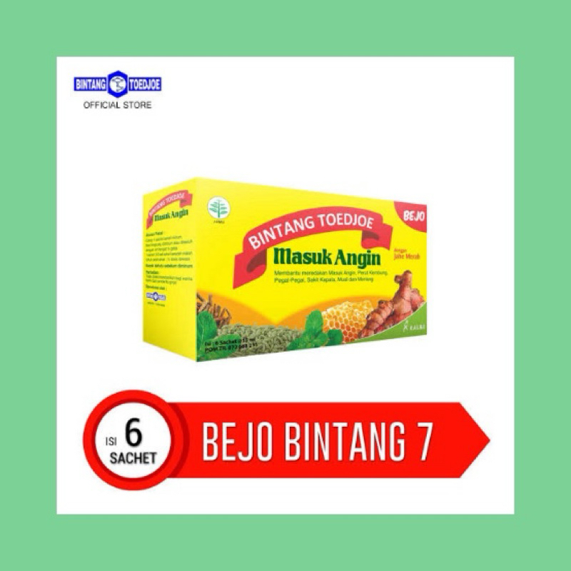 Jual Bintang 7 Masuk Angin Bejo/ Pak (isi: 12 sachet) | Shopee Indonesia