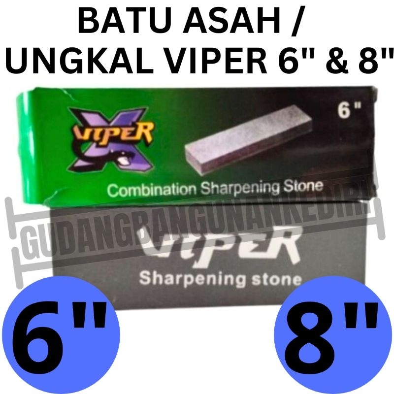 Jual batu asah gosok ungkal sharpening stone VIPER 6" 8" INCH | Shopee ...