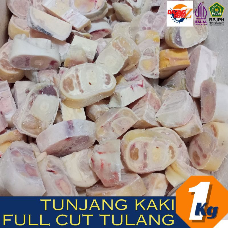 Jual Kaki sapi potong 1kg Full cut (Tunjang Potong) Halal Frozen ...