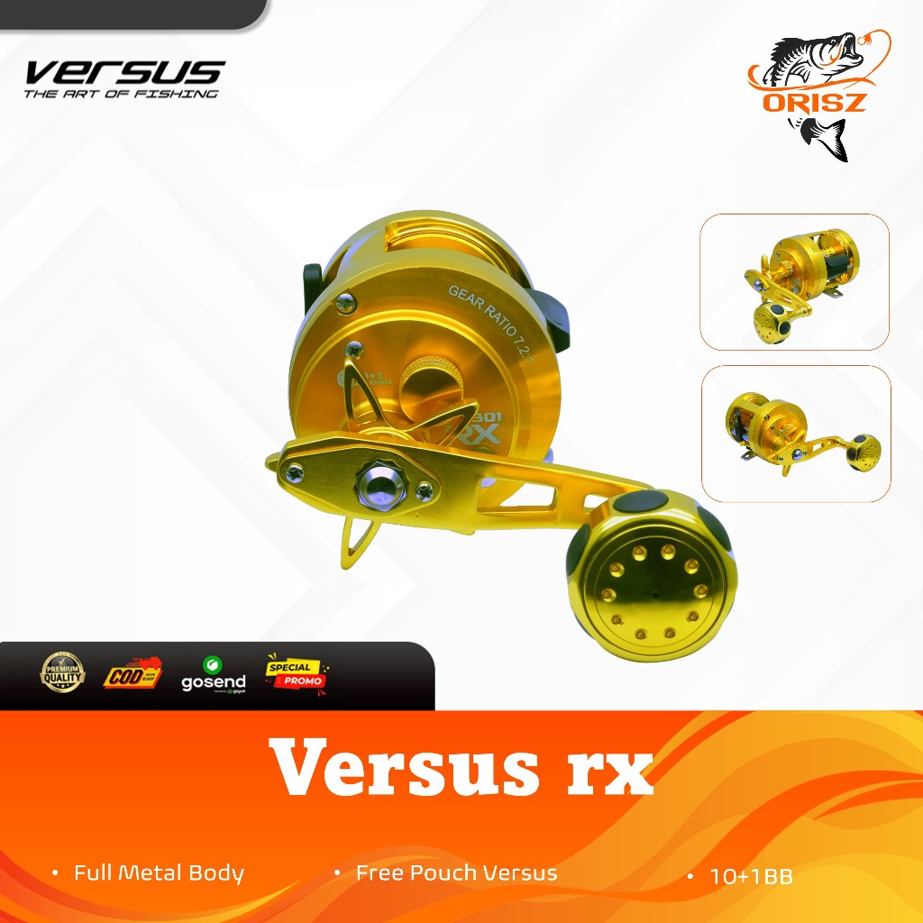 Jual Reel Versus RX Full Metal Body 11 Ball Bearing | Shopee Indonesia