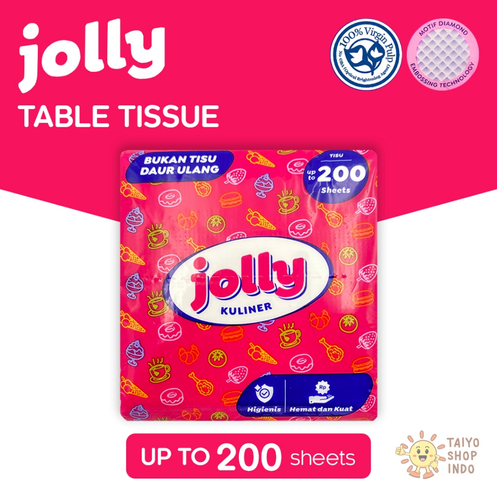 Jual TAIYO Jolly Tisu Meja dan Table Tissue Kecil Tebal & Higienis Up ...