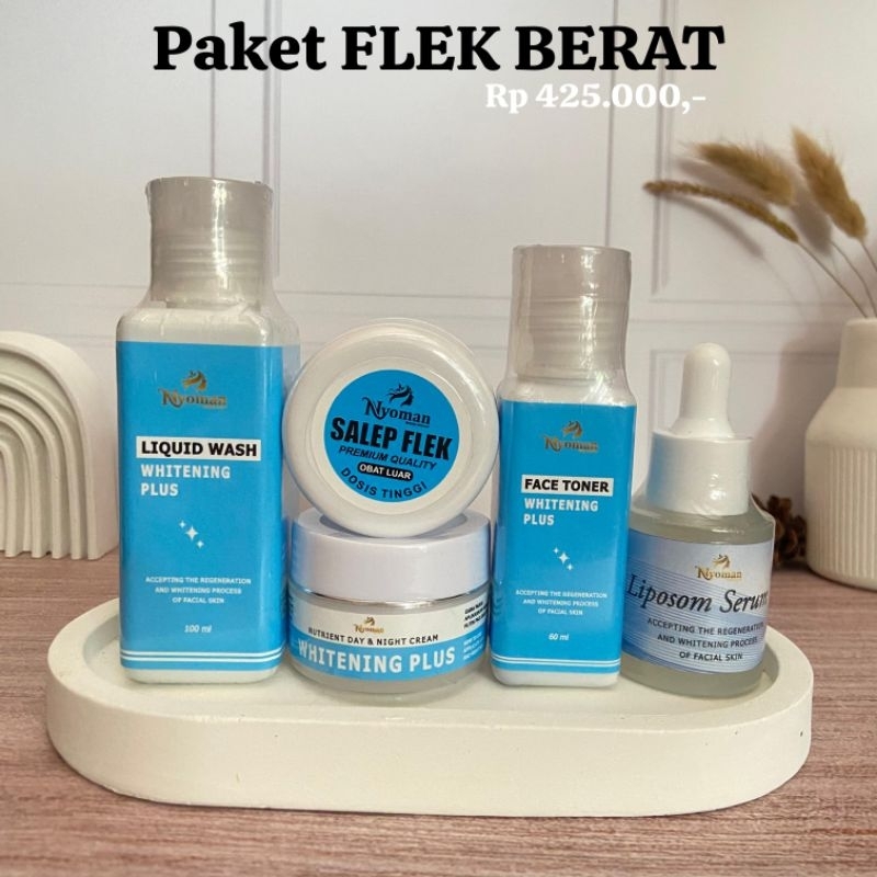 Jual PAKET COMBO FLEK NYOMAN | Paket whitening plus lengkap with serum ...