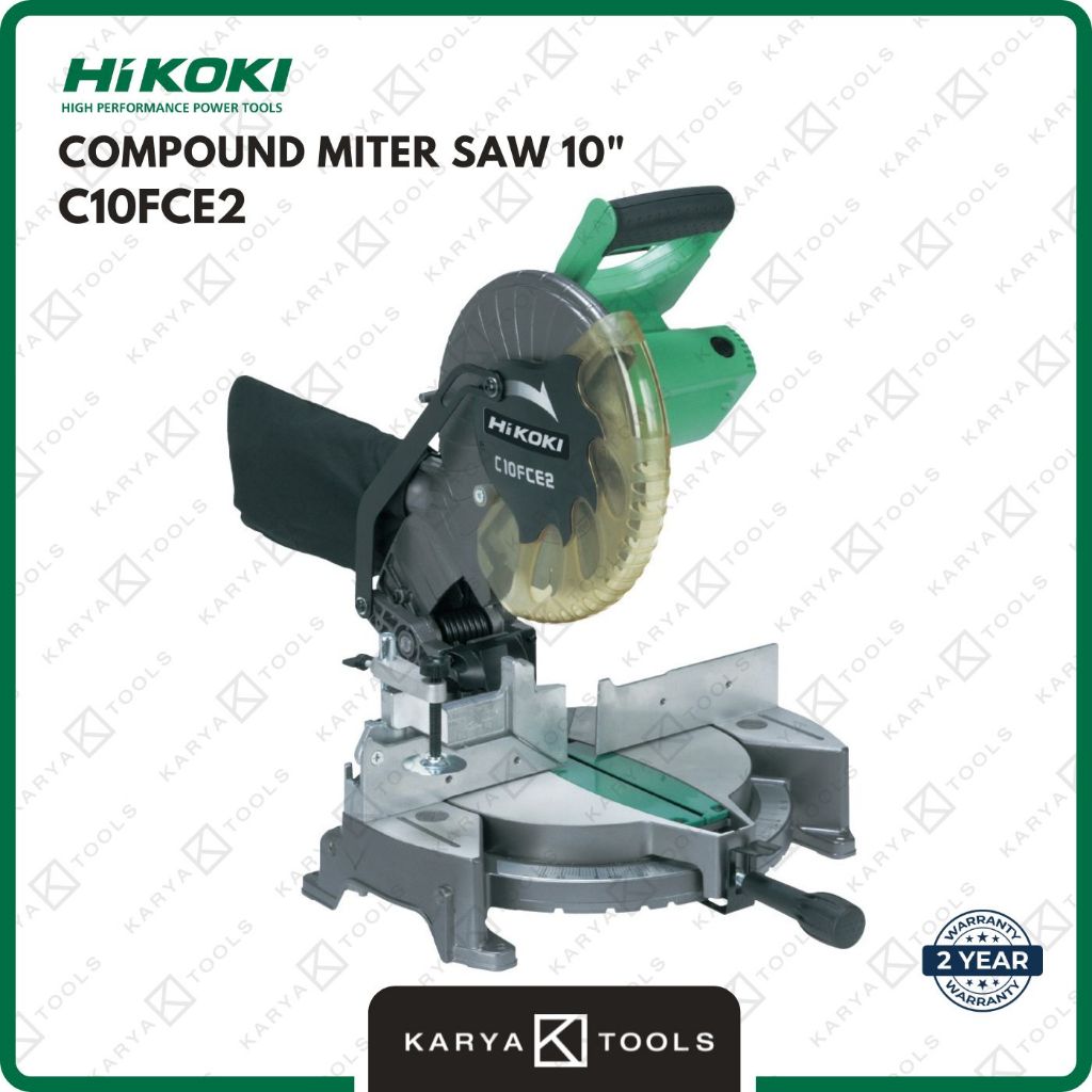Jual Hikoki C10FCE2 Compound Miter Saw 10" / Gergaji Listrik 10 Inch | Shopee Indonesia