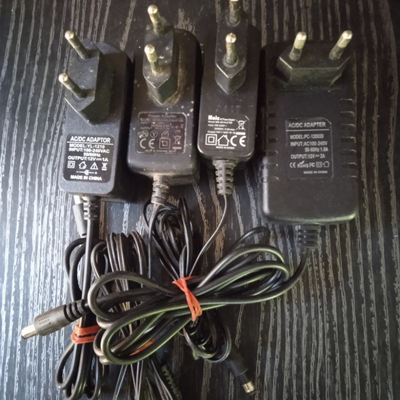 Jual Adaptor 12V 1A,2A second normal jaya | Shopee Indonesia