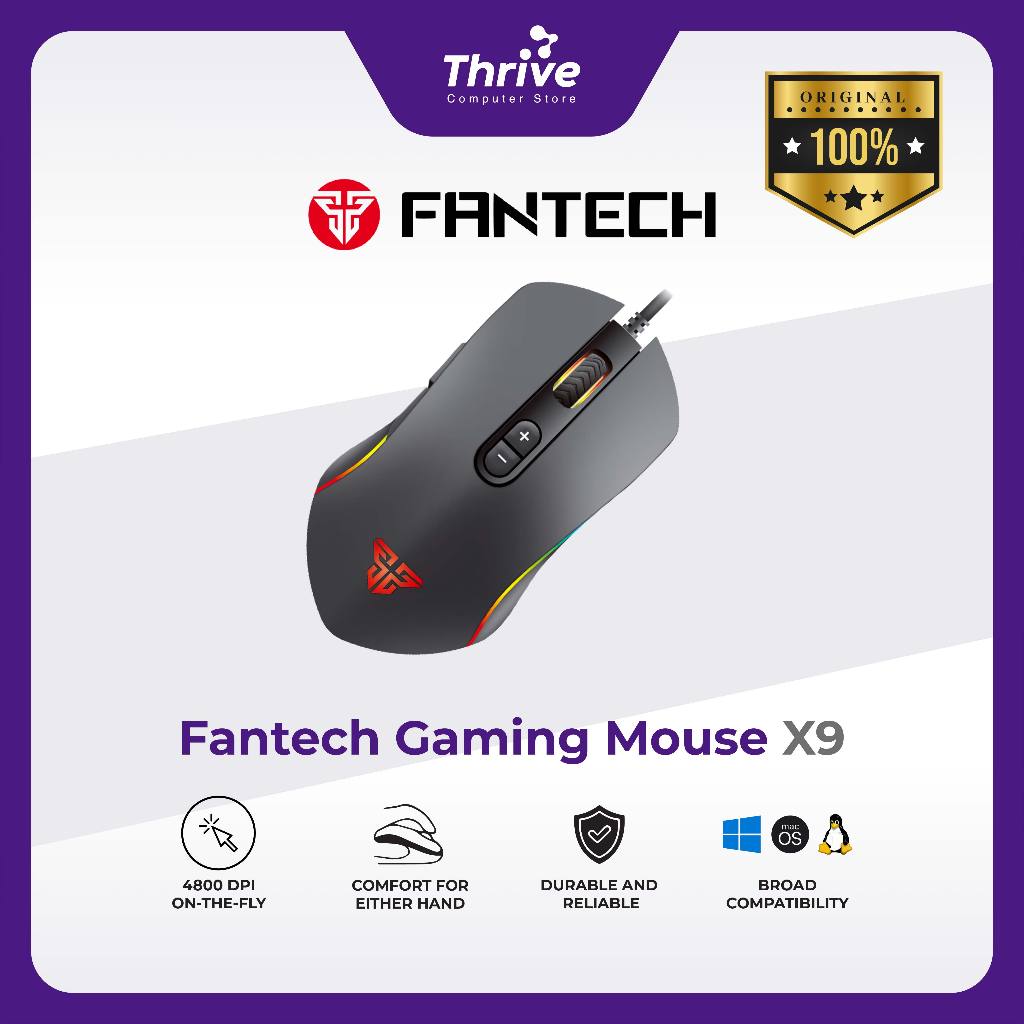 Jual THOR X9 Mouse Gaming Macro - Fantech | Shopee Indonesia