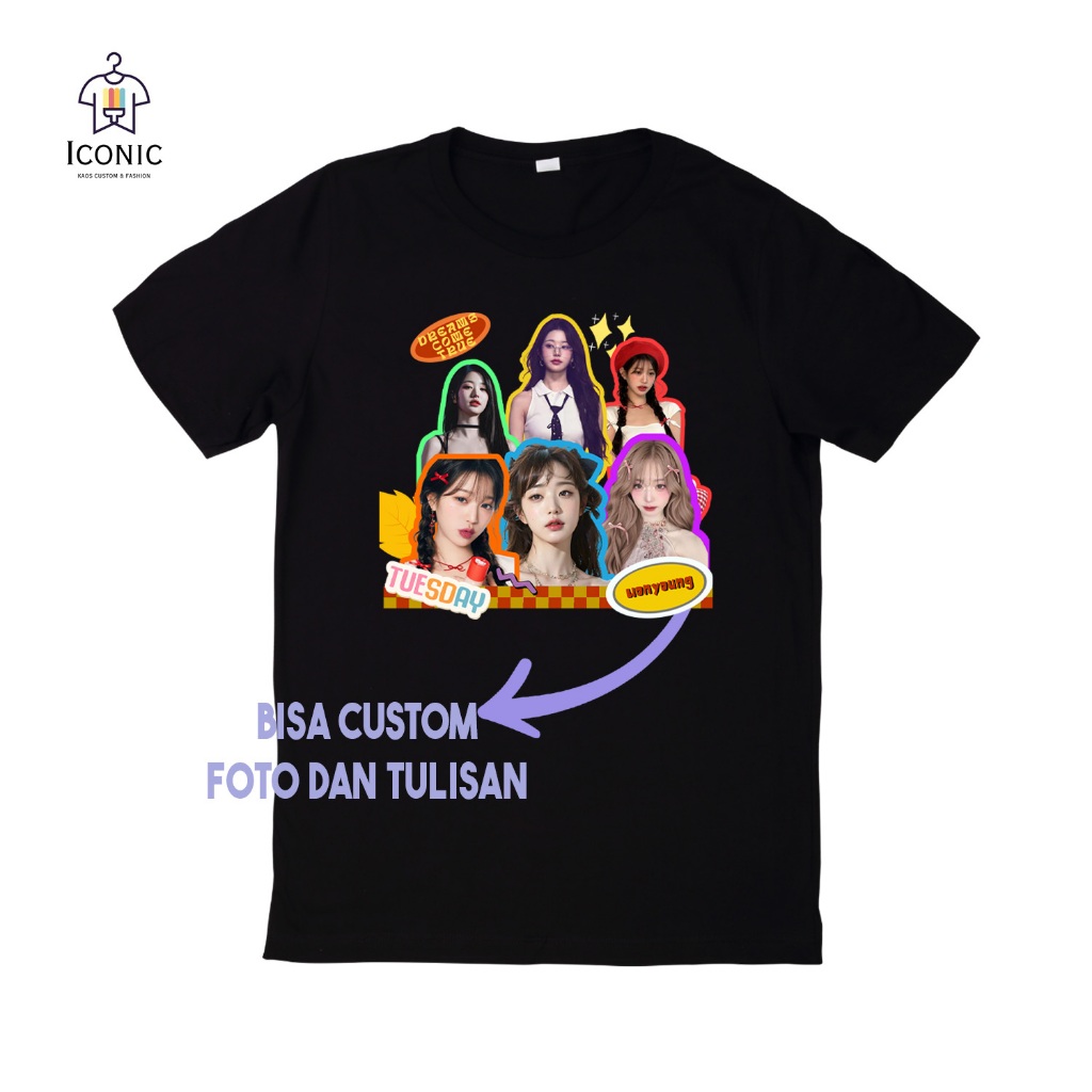 Jual [KAOS CUSTOM] BAJU KAOS CUSTOM PHOTO VIRAL DOODLE BISA GANTI FOTO ...