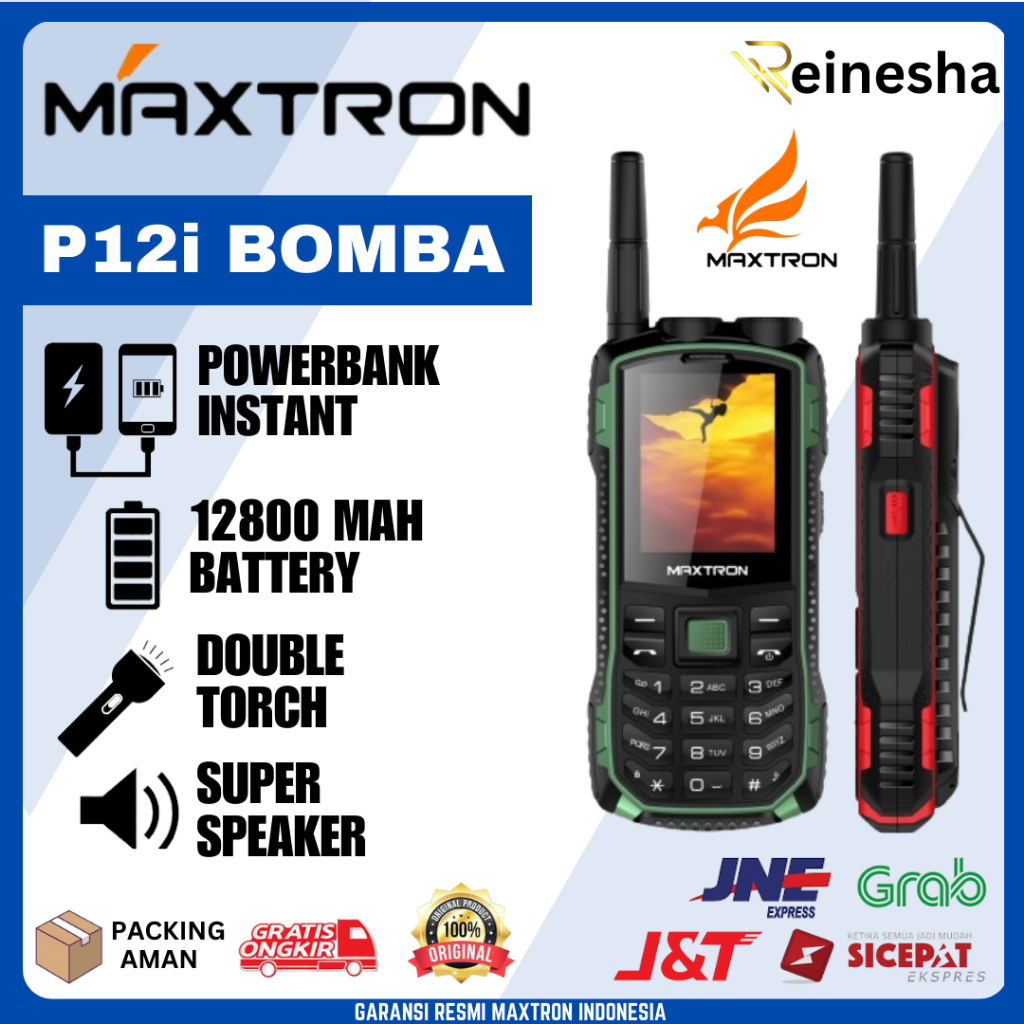 Jual MAXTRON P12I BOMBA HP GUNUNG GARANSI RESMI | Shopee Indonesia