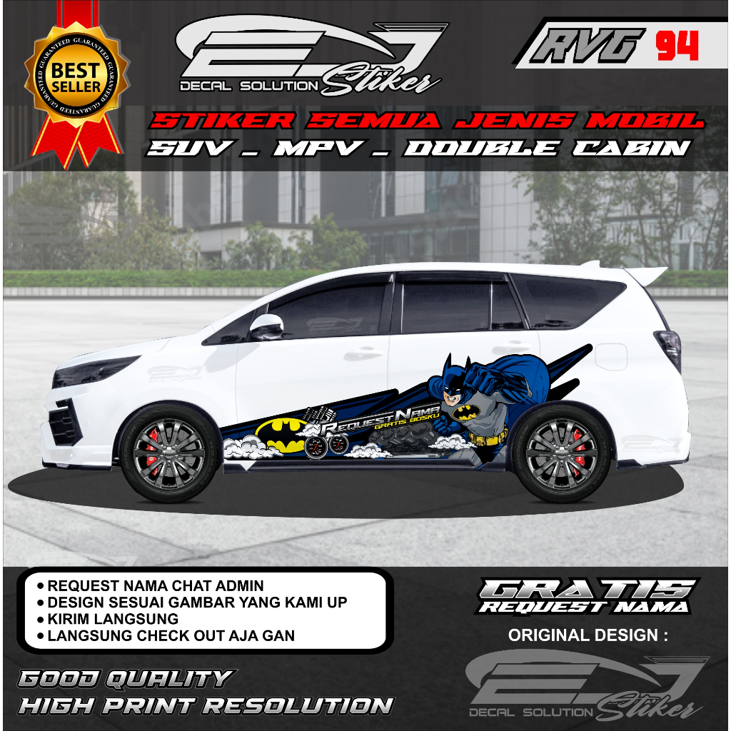 Jual RVG94-LIVERY CUMI DARAT LANGSUNG CETAK GRATIS CUSTOM NAMA-STIKER ...