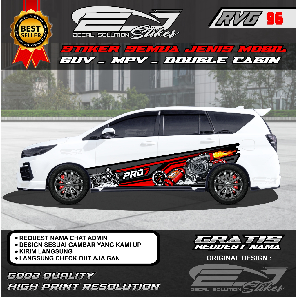 Jual RVG96-LIVERY CUMI DARAT LANGSUNG CETAK GRATIS CUSTOM NAMA-STIKER ...