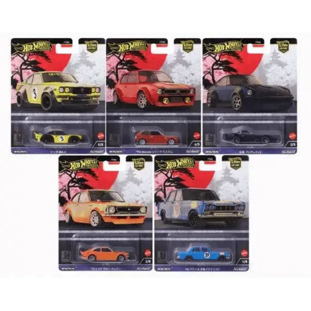 Jual Hot Wheels Premium Car Culture Japan Historics 4 2024 JDM '64 Prince Skyline GT '72 Toyota ...