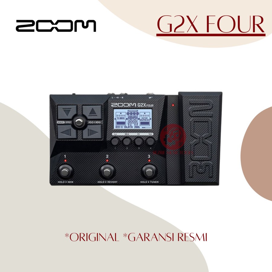 Jual Zoom G2X Four Multi effects Processor with Expression Pedal ...