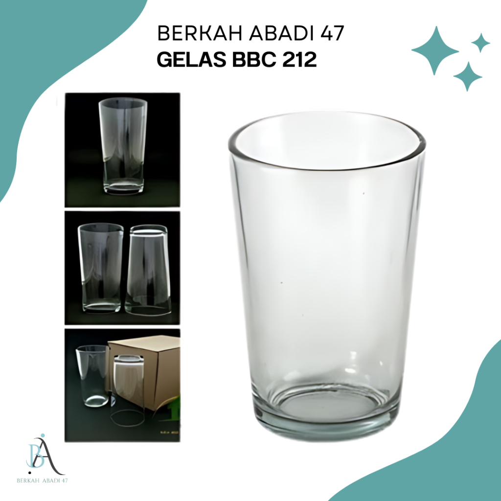 Jual Gelas Kaca Polos Gelas Bening Gelas Minum Teh Gelas Kopi Gelas BBC ...