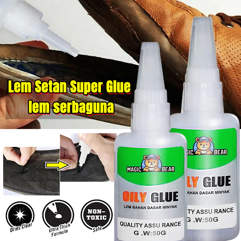 Jual 2PCS Lem Super Glue / Lem Setan Super Glue Serbaguna kuat Cairan Perekat | Lem Korea ...