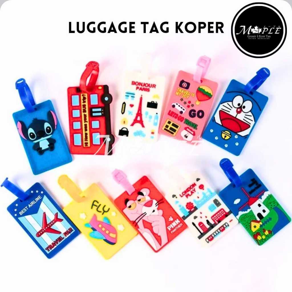 Jual MAPLE LUGGAGE TAG KOPER NAME TAG GANTUNGAN KOPER MOTIF LUCU BAHAN ...