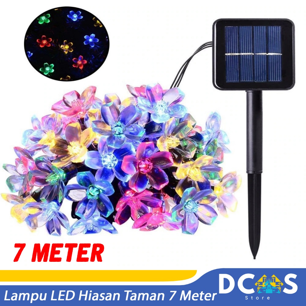 Jual Lampu Hiasan Jalan LED Cherry Pohon Natal Tenaga Surya Solar Cell ...