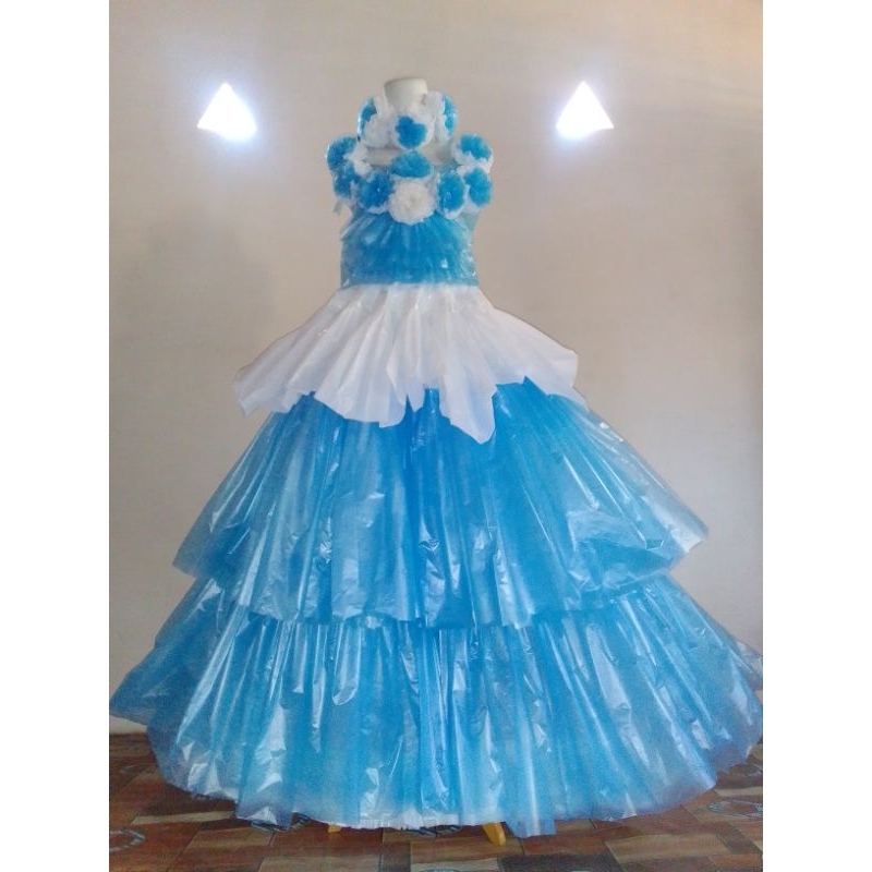 Jual Kreasi Baju Daur Ulang Bahan Plastik Kresek Ukuran Dewasa | Shopee ...