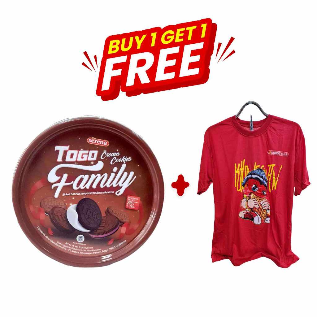 Jual BUY 1 FREE KAOS Serena Togo Family Cream Cookies Assorted 220gr ...