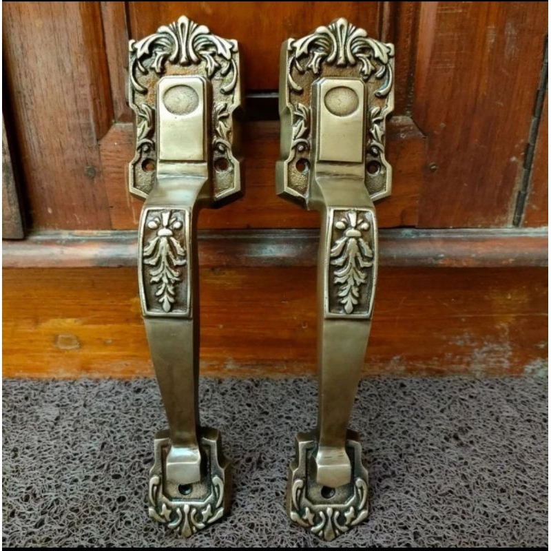 Jual Door Pull / Handle Pintu / Gagang Pintu Rumah Garas Kuningan 28 Cm ...