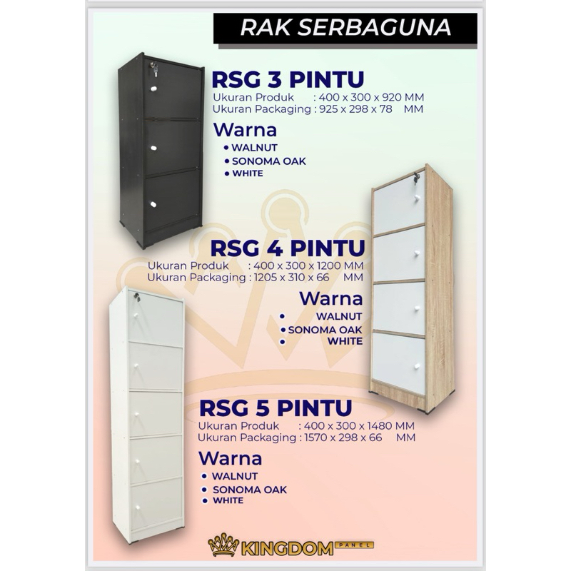 Jual RSG Rak Serbaguna Tingkat Laci Locker Pintu Susun | Shopee Indonesia