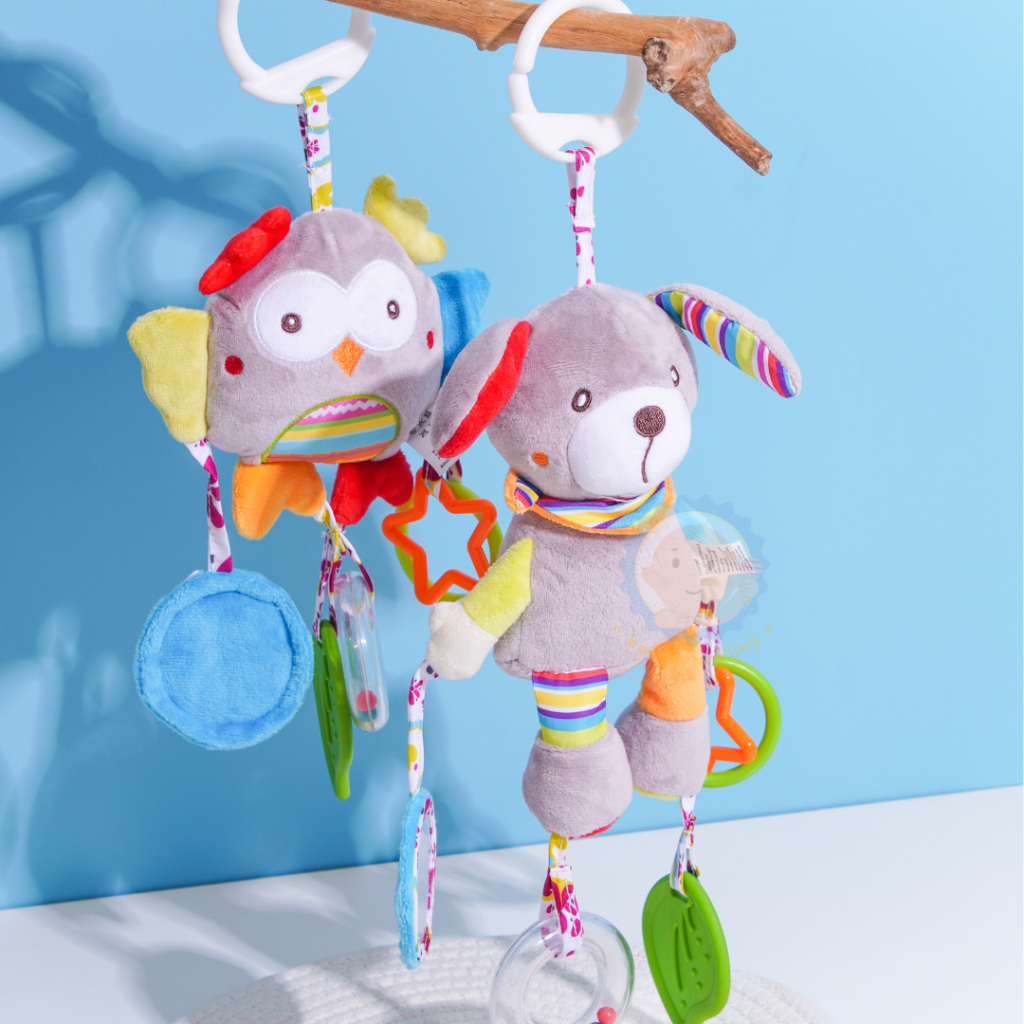Jual STROLLER TOYS | Plush Toys activity baby toys | Teether bayi ...