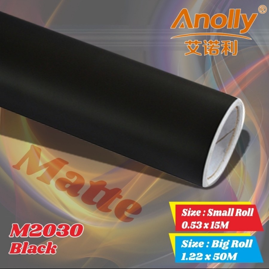 Jual Sticker Stiker Skotlet Hitam doff Anolly M2030 lebar 50cm ...
