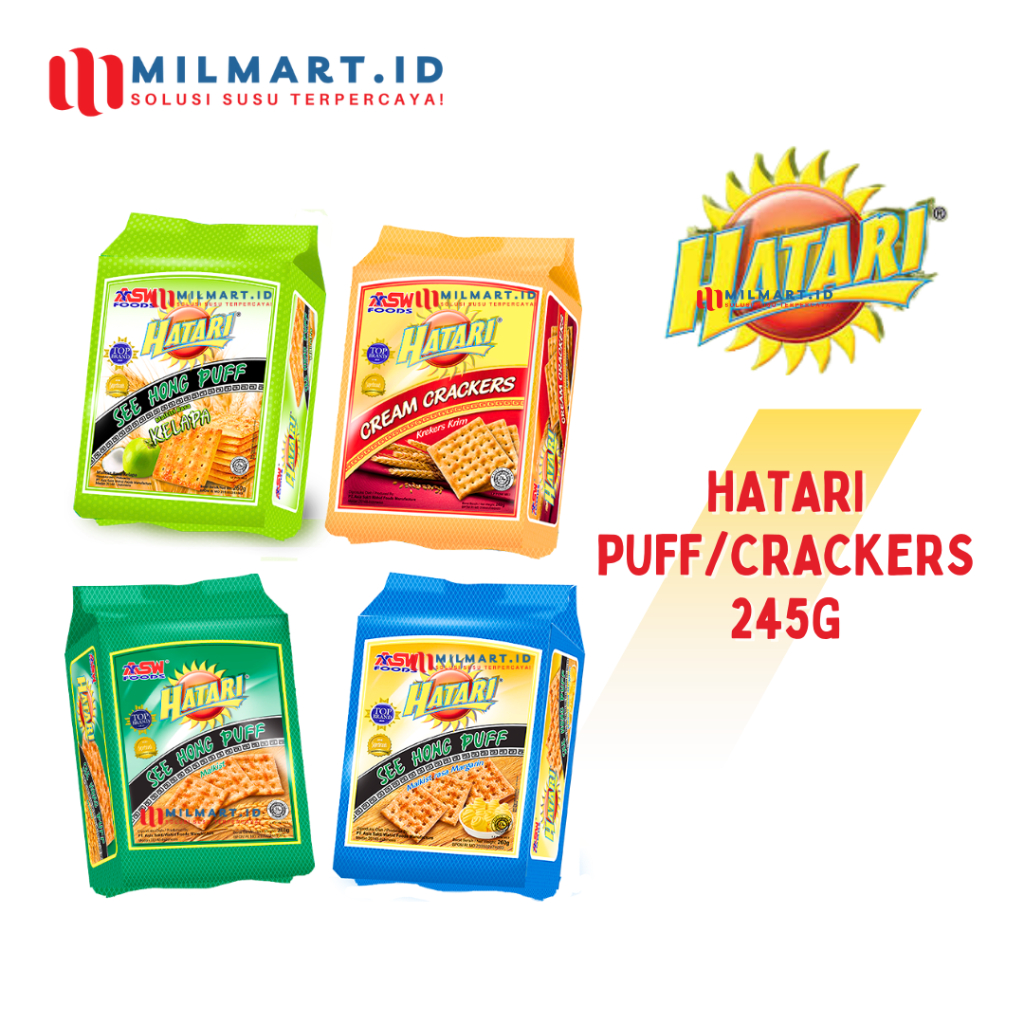 Jual ASW HATARI SEE HONG PUFF 245G CREAM CRACKERS HATARI BISKUIT ...
