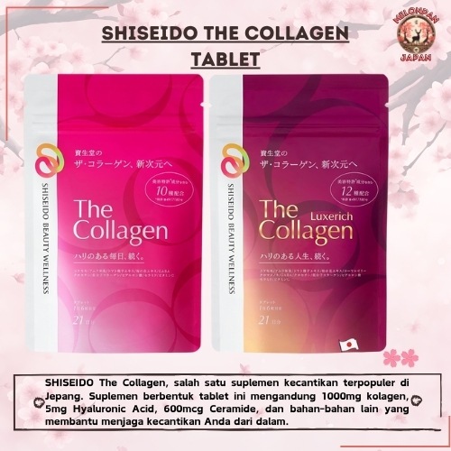 Jual The Collagen Tablet & Luxerich 126 tabs for 21 days Japan | Shopee ...
