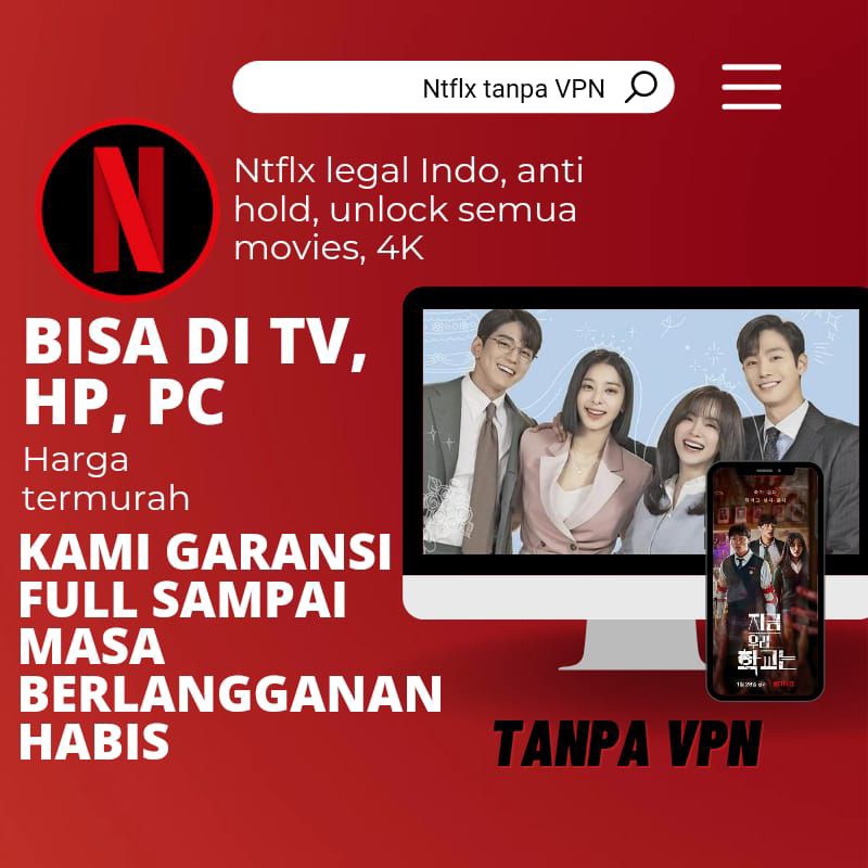 Jual NETFLIXXX BEST SELLER 4K PREMIUM 1 BULAN GARANSI | Shopee Indonesia